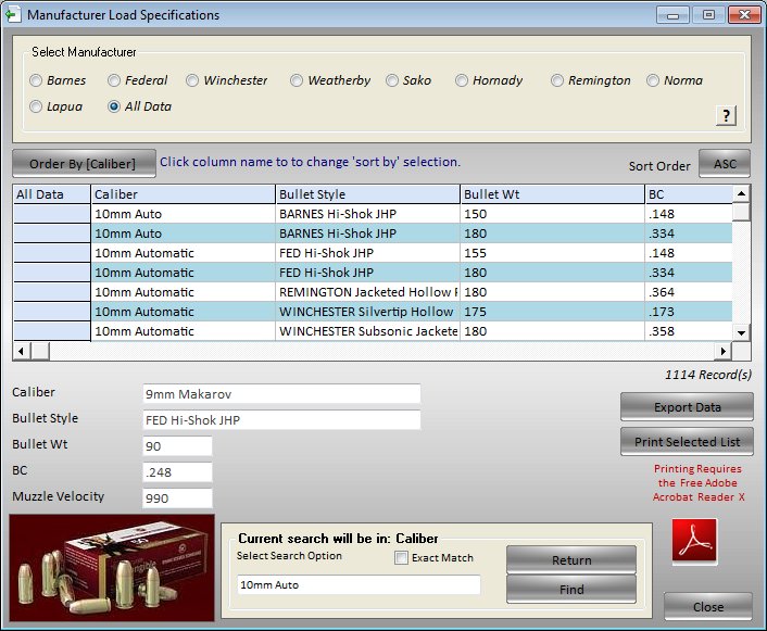 Ballistic Basics Screen Shots