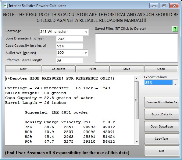 Ballistic Basics Screen Shots
