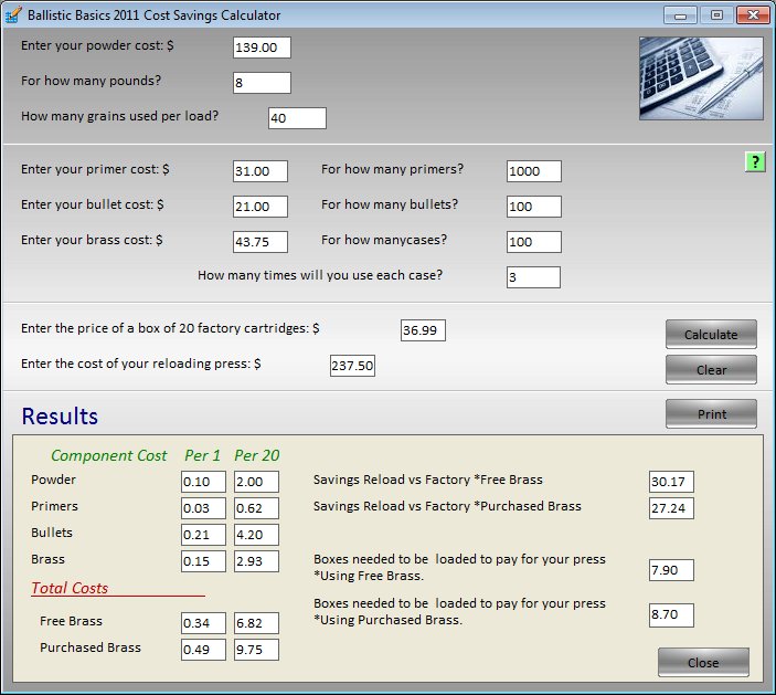 Ballistic Basics Screen Shots