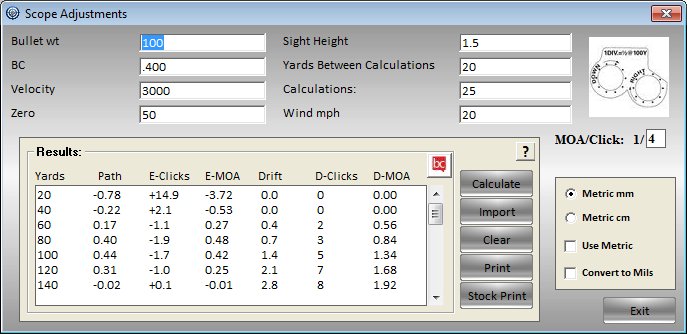 Ballistic Basics Screen Shots